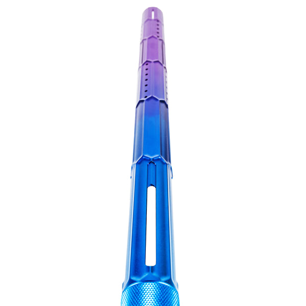 LAZR Elite Fractal Barrel Tip - Blue/Purple Fade - Mazens Paintball